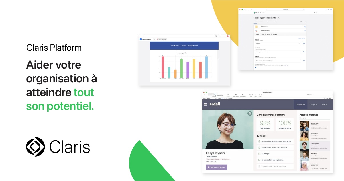 Plateforme Claris : aider votre organisation à atteindre tout son potentiel