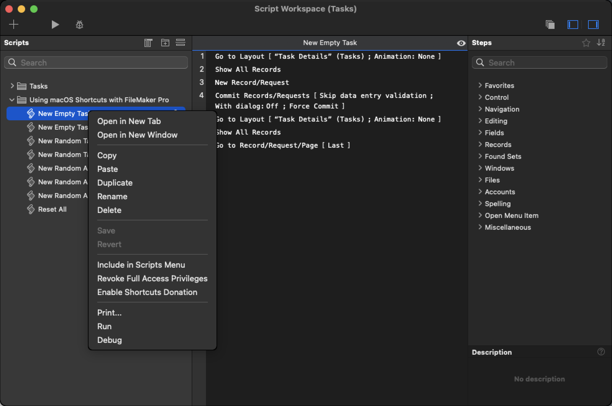 Using The Shortcuts App With Filemaker Pro