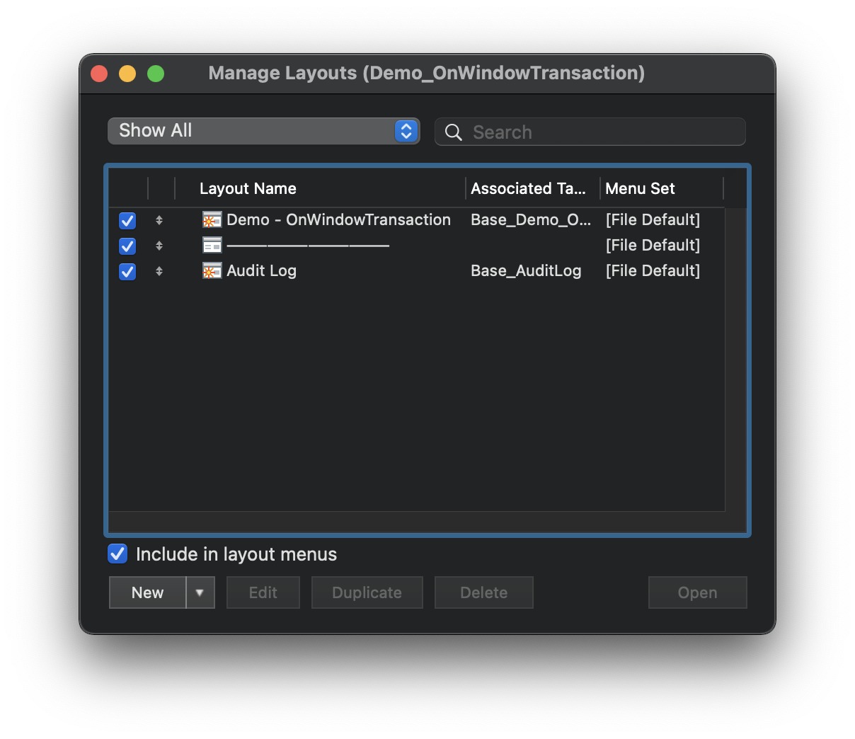 Creating audit logs with the OnWindowTransaction script trigger Creating audit logs with the OnWindowTransaction script trigger