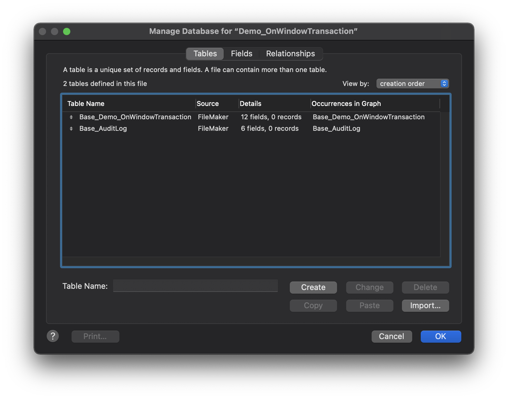 Creating audit logs with the OnWindowTransaction script trigger Creating audit logs with the OnWindowTransaction script trigger
