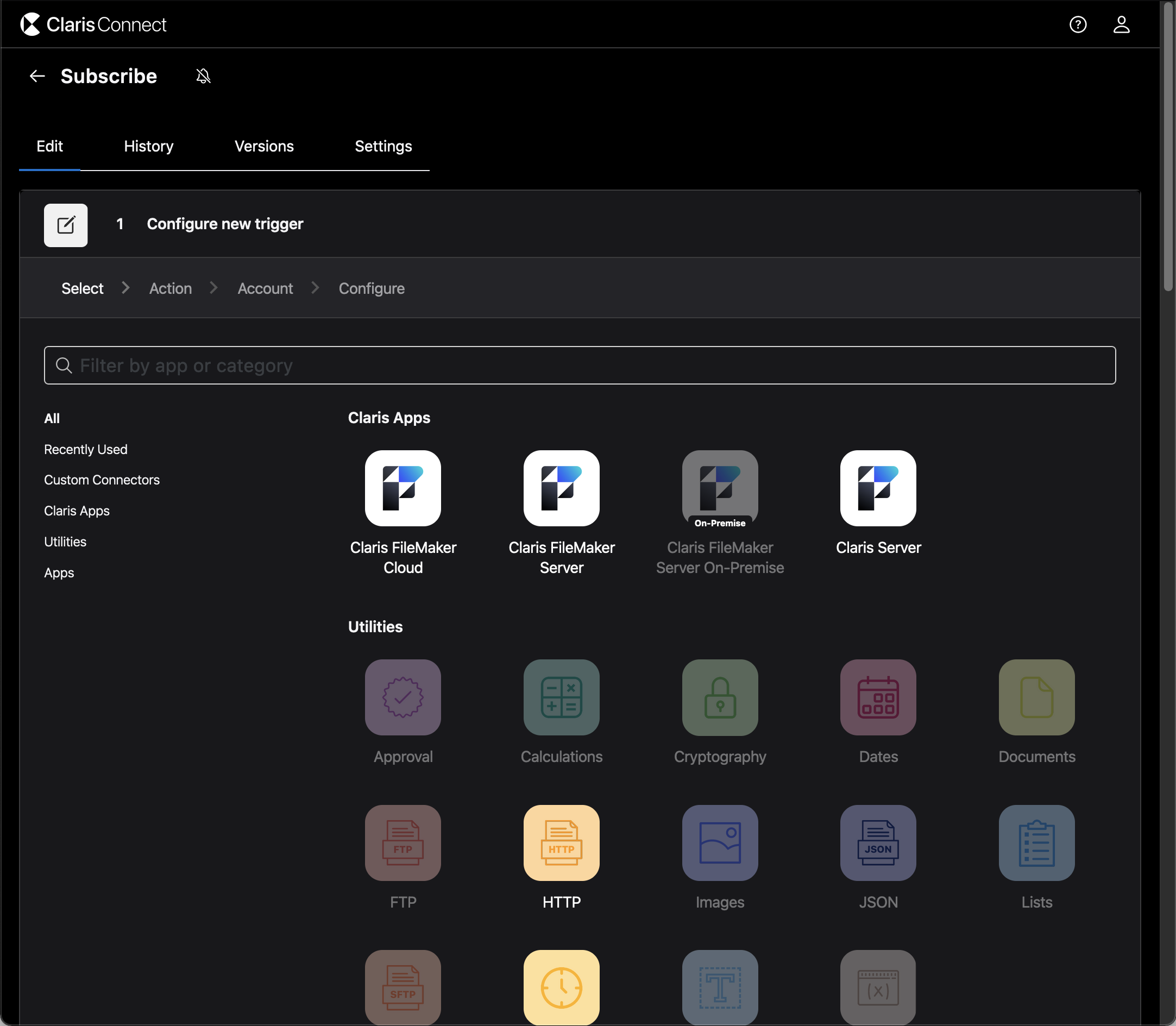 Subscribing to a Mailchimp audience with the Trigger Claris Connect Flow script step