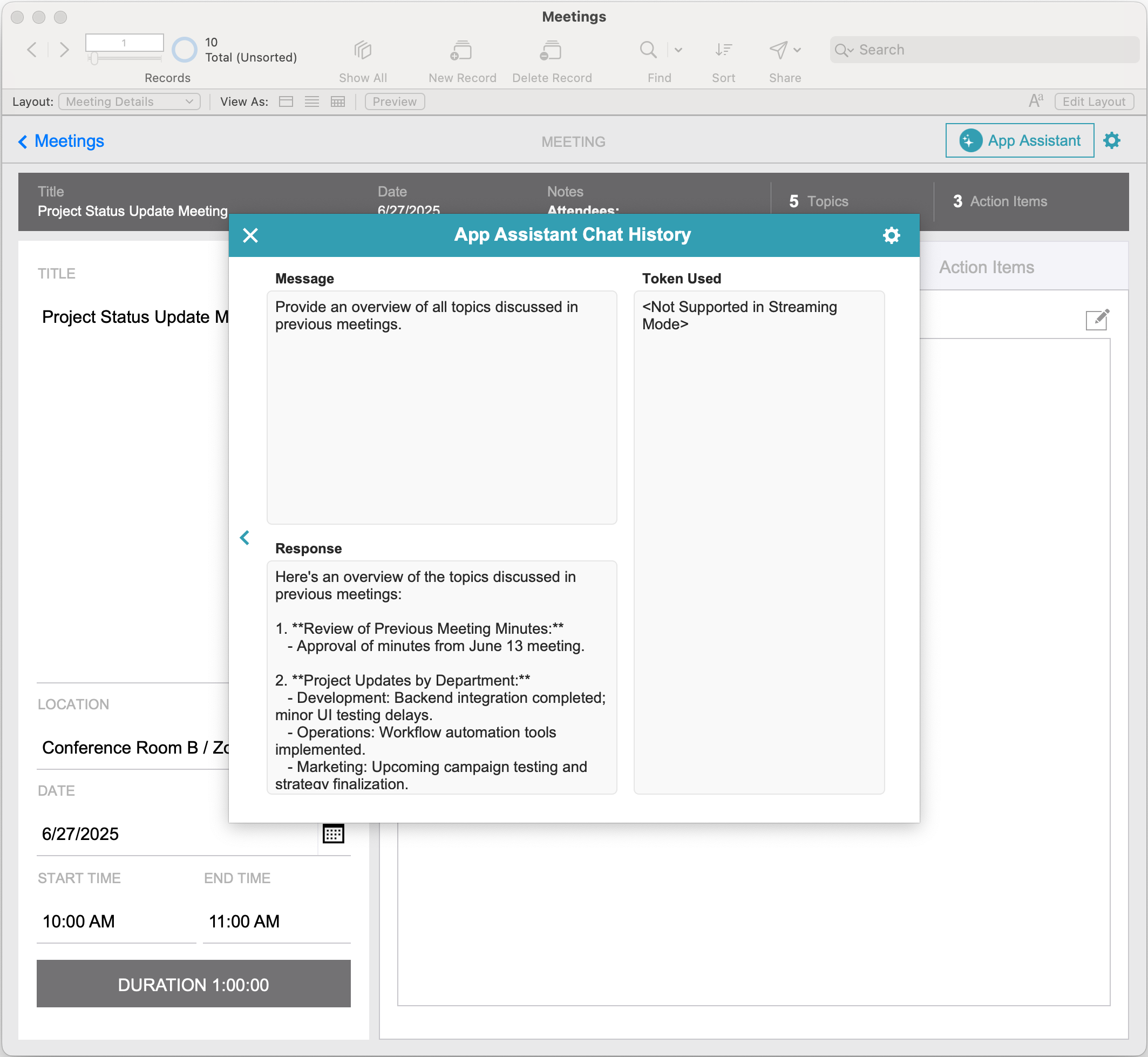 App Assistant: An example for adding AI-powered chat to Claris ...