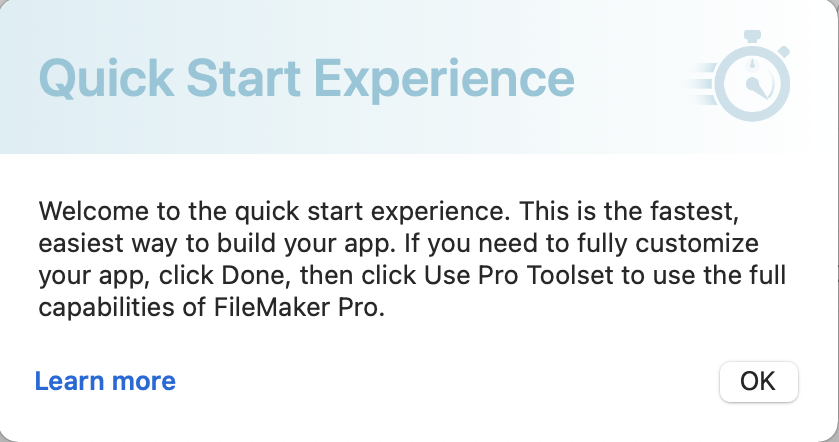 FileMaker Pro 19.3.1 - Quick Start Experience - New Features - Bottom ...