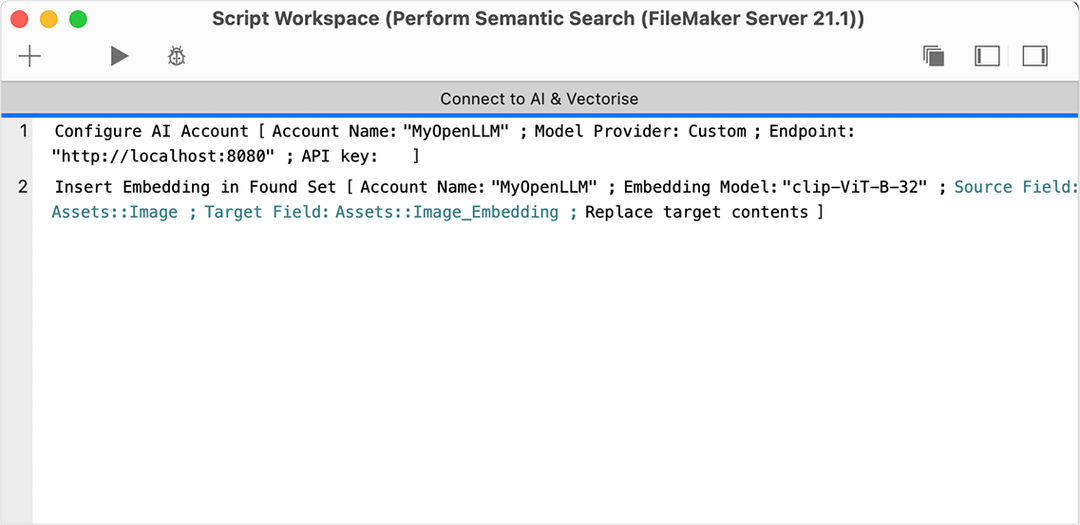 Claris FileMaker semantic search integration | claris.com